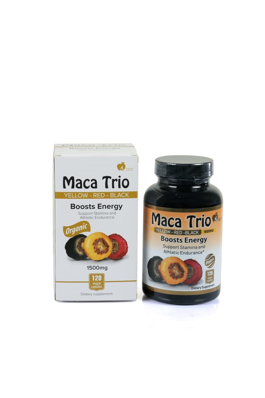 Maca Trio a Blend of Organic Black, Red and Yellow Root Capsules ...
