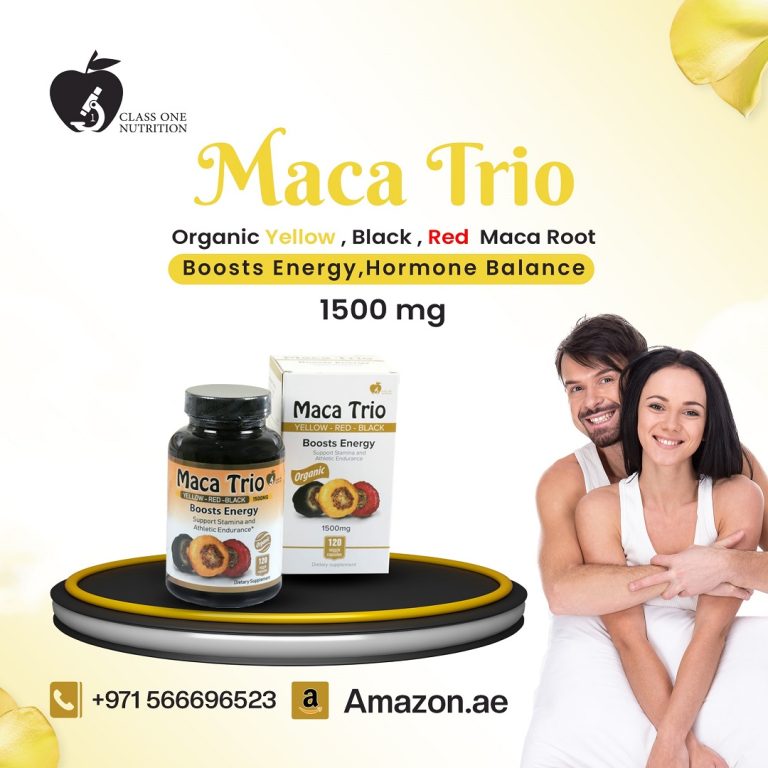 Maca Trio a Blend of Organic Black, Red and Yellow Root Capsules ...